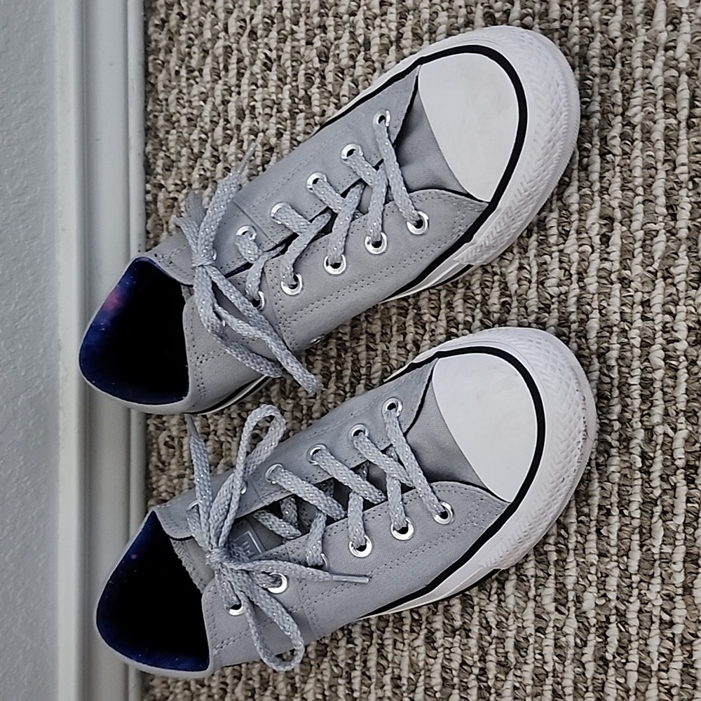 Grey Converse All Star With Galaxy - Gem